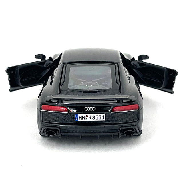 2021 Audi R8 1:36 Scale Diecast Model Black by Kinsmart – diecast happy