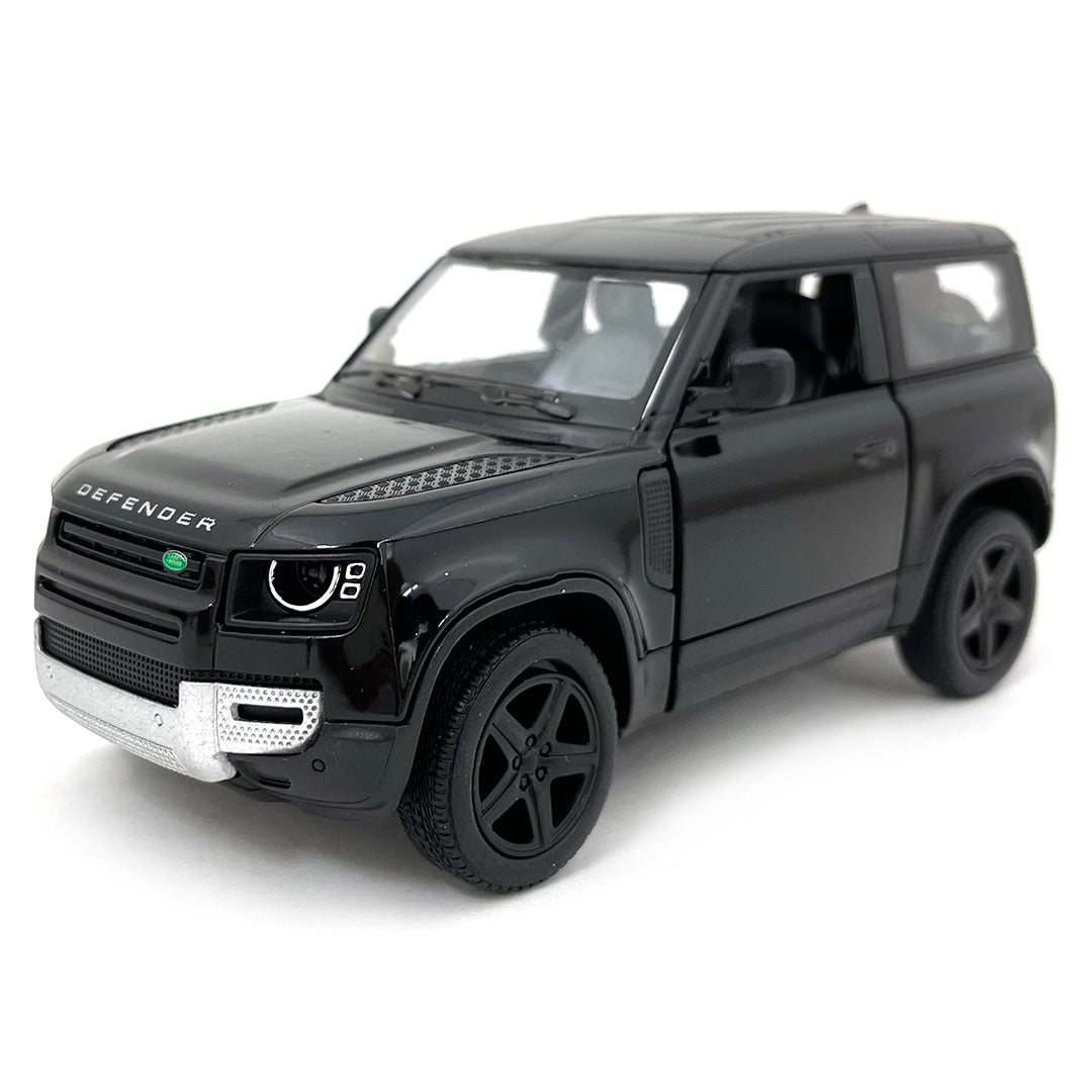 2021 Land Rover Defender 90 1:36 Scale Diecast Model Black by Kinsmart ...