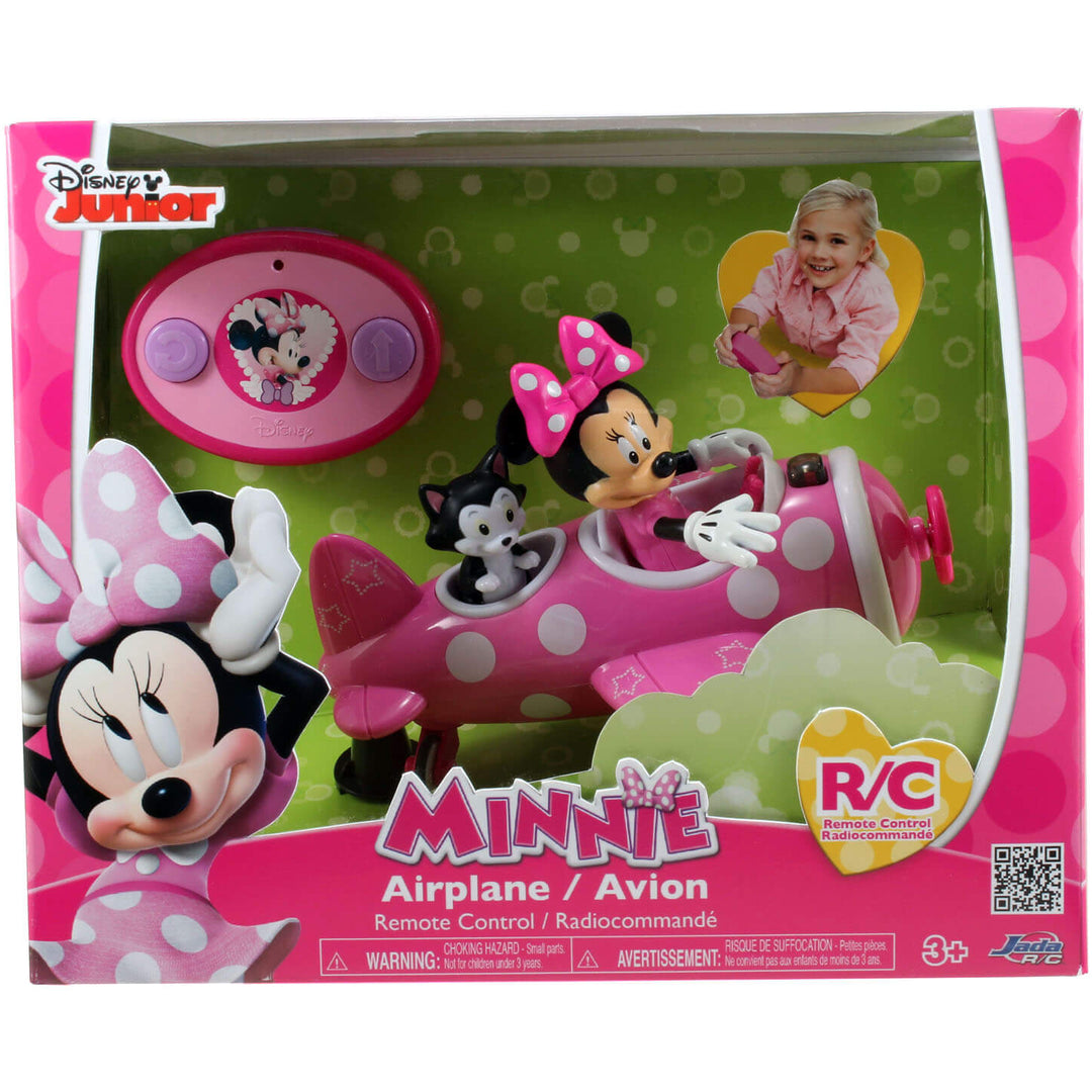 Disney Junior Minnie Mouse Airplane 7 Inch R/C by Jada 97115 – diecast ...