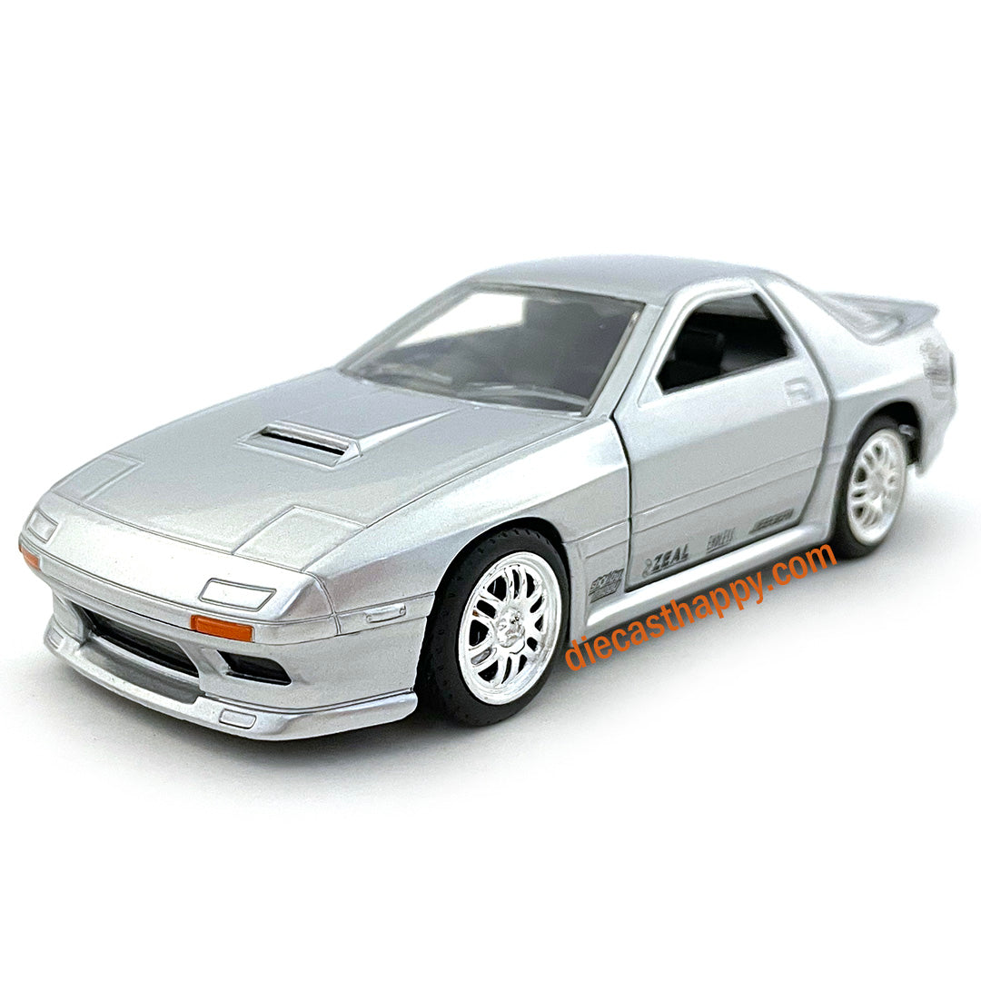 JDM Tuners 1985 Mazda RX-7 FC3S 1:32 Scale Diecast Model Silver by Jad ...
