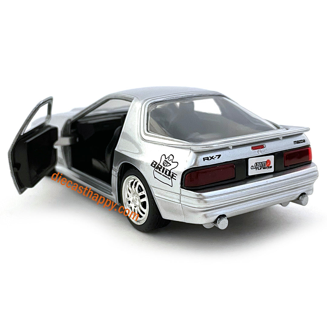 JDM Tuners 1985 Mazda RX-7 FC3S 1:32 Scale Diecast Model Silver by Jad ...