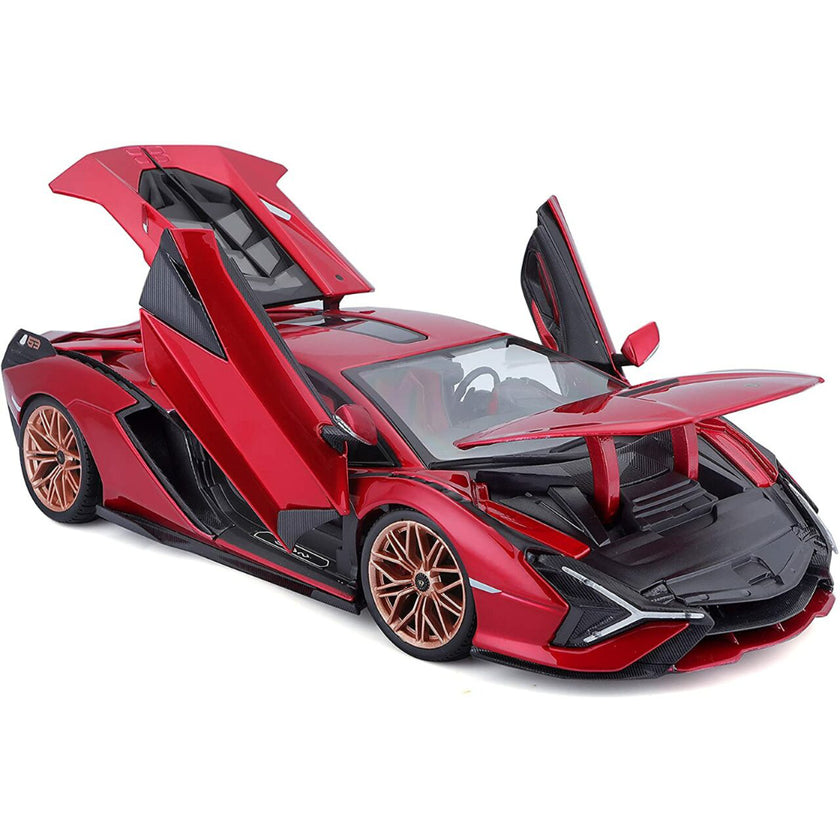 Lamborghini Sián FKP37 1:18 Scale Diecast Model Red by Bburago 18-1104 ...